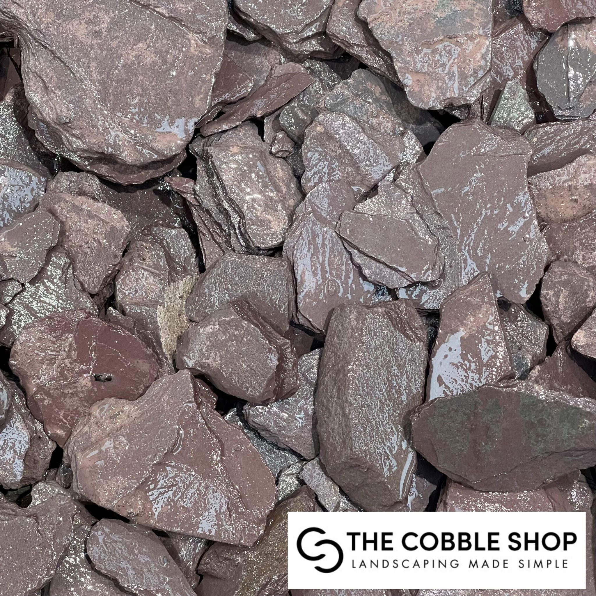 Plum Slate 20mm : garden aggregates : The Cobble Shop